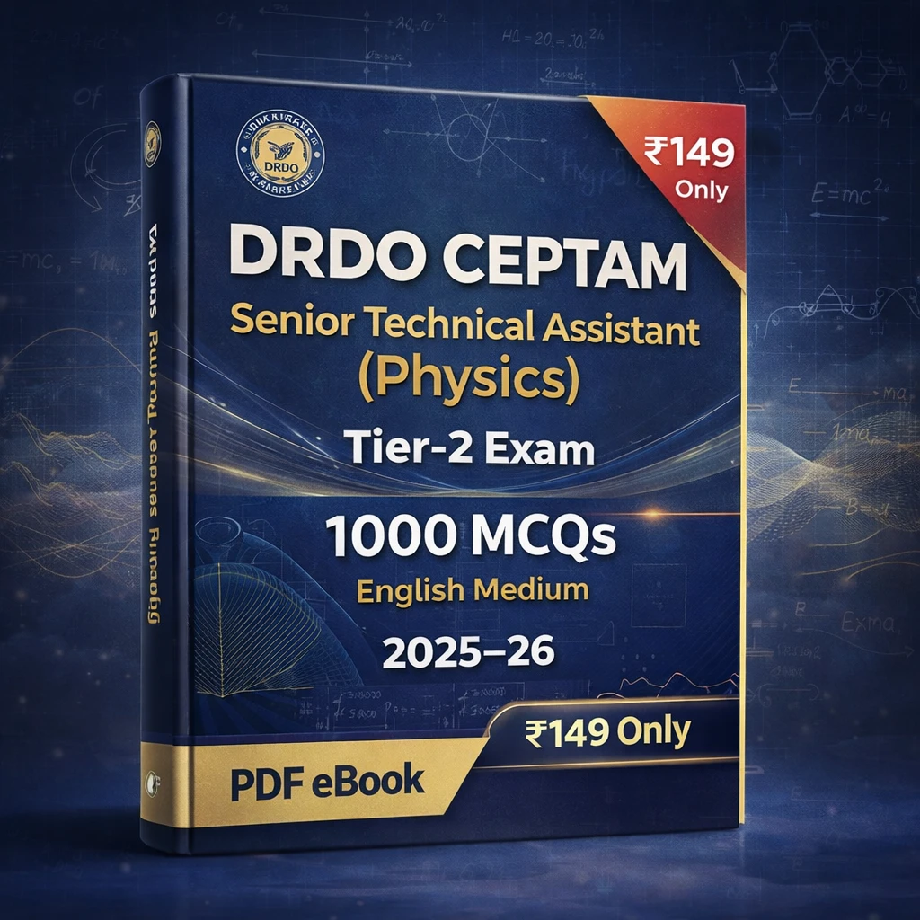 DRDO CEPTAM Senior Technical Assistant (Physics) Tier-2 Exam PDF Book ...