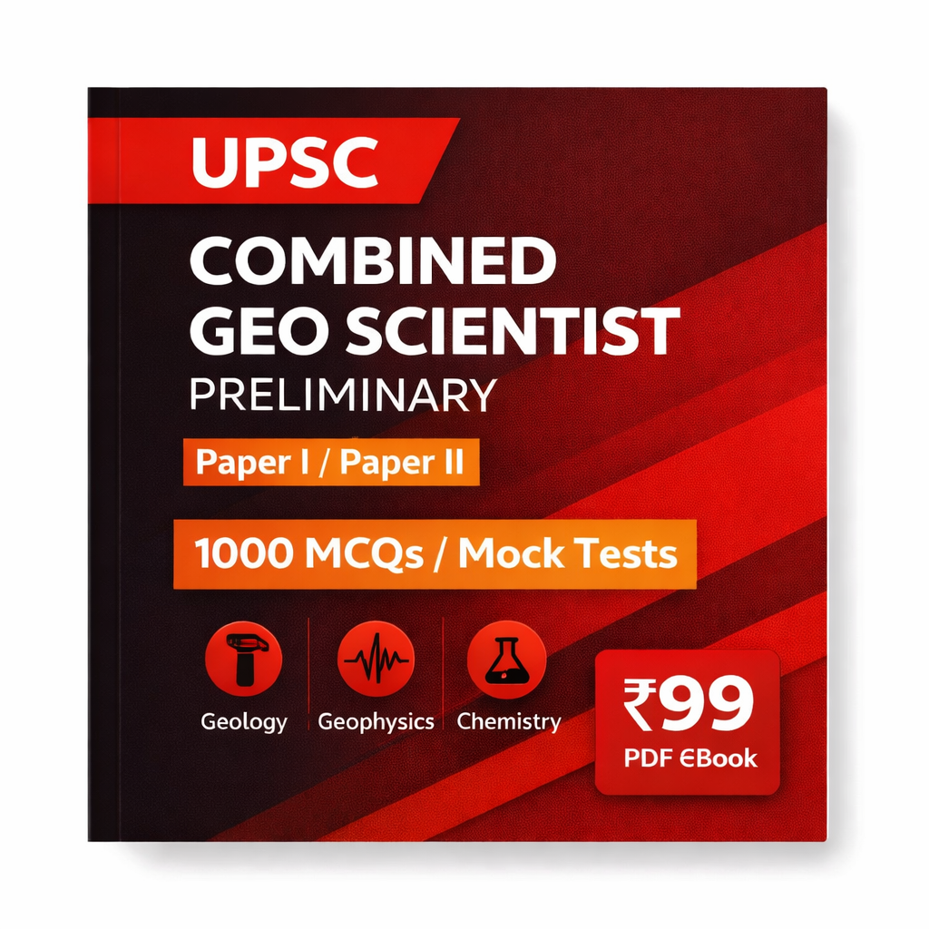 UPSC Combined Geo Scientist Preliminary (Chemist) Paper-II Exam 2026 ...