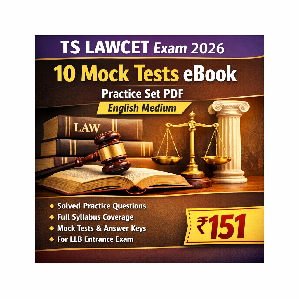TS LAWCET Exam 2026 Mock Test eBook PDF English | 10 Practice Sets with ...